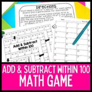 2 Digit Addition and Subtraction with Regrouping Game – 2nd Grade Math ...