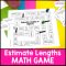 Estimating Length of Objects Activity Game Measurement Review Game for ...
