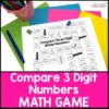 Comparing 3 Digit Numbers – Place Value Game – 2nd Grade Math Game