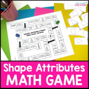 2D & 3D Shapes Faces Edges Vertices Game – 2nd Grade Shape Attributes ...