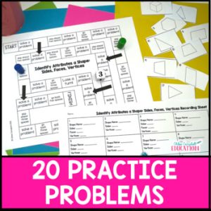 2D & 3D Shapes Faces Edges Vertices Game – 2nd Grade Shape Attributes ...