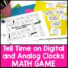 Telling Time on Digital and Analog Clock – Measurement Math Game