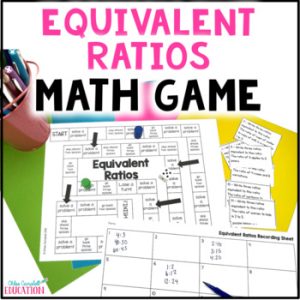 Equivalent Ratios - 6th Grade Math Review - Equivalent Ratio Activity ...