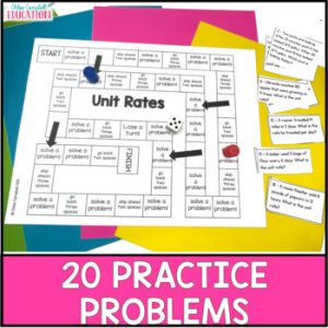 Unit Rate Activity | Unit Rates Math Game | 6th Grade Math Review ...