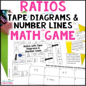 Tape Diagram Ratios Game - Double Number Line - Proportional ...