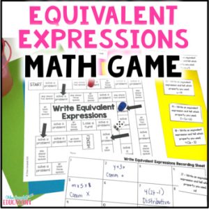Generate Equivalent Expressions Using Math Properties Game for 6th ...