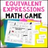 Equivalent Expressions Activity Combining Like Terms Game for 6th Grade ...