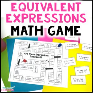 Equivalent Expressions 6th Grade Math Game - Are these expressions ...