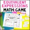 Equivalent Expressions Activity Combining Like Terms Game for 6th Grade ...