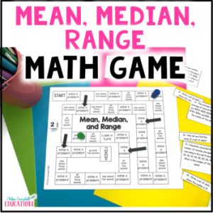 Mean Median Range Game | Measures of Center Activity | 6th Grade Math ...