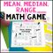 Mean Median Range Game | Measures of Center Activity | 6th Grade Math ...
