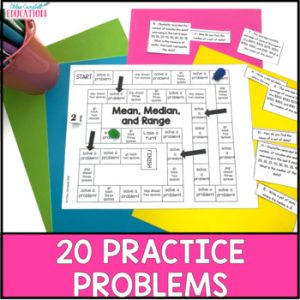 Mean Median Range Game | Measures of Center Activity | 6th Grade Math ...
