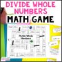 Division Word Problems & Long Division 6th Grade Math Game 2 & 3 Digit ...