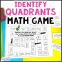 Identify the Quadrant in a Coordinate Plane Math Game - 6.NS.C.6 ...