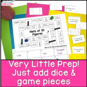 3D Shape Nets Game | 6th Grade Math Review | Geometry Activity | Chloe ...