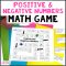 Positive and Negative Integers Game - Writing Integers on a Number Line ...