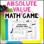 Absolute Value Game - 6th Grade Math Review - Absolute Value Station ...