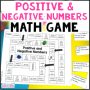 Positive and Negative Integers Game – Writing Integers on a Number Line ...