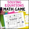 Solving One Step Equations Game | 6th Grade Math Review | Chloe ...