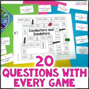 Conductors and Insulators Game – Heat Transfer – 5th Grade Science ...