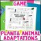 Plant & Animal Adaptations Task Cards Review Activity for 5th Grade ...