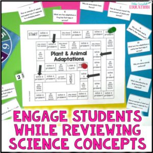 Plant & Animal Adaptations Task Cards Review Activity for 5th Grade ...