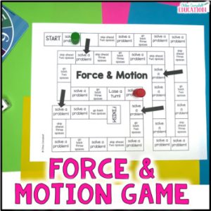 Force and Motion Game Vocabulary Review Practice Balanced and ...