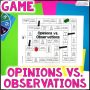 Observations vs Opinions Science Review Game – Making Scientific ...