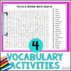 Force and Motion Activities – 5th Grade Science Vocabulary – Word ...
