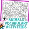 Animals Vocabulary Maze & Activities 4th 5th Grade Animal ...