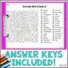 Animals Vocabulary Maze & Activities 4th 5th Grade Animal ...