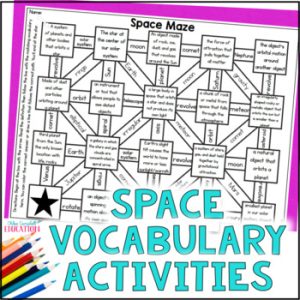 Solar System & Planets Vocabulary Games – Solar System Maze Crossword ...