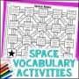Solar System & Planets Vocabulary Games – Solar System Maze Crossword ...