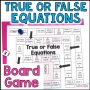 True or False Equations Game Solving Multi Step Equations Partner ...