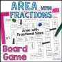 Find the Area Game – Multiplying Fractions to Find Area Math Station ...
