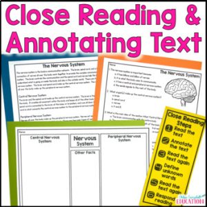 The Brain & Nervous System Reading Comprehension Passage & Questions ...