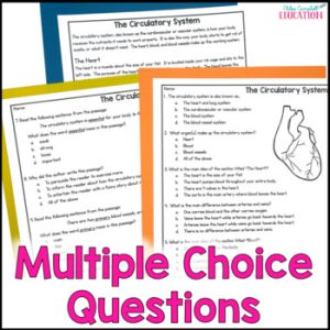Circulatory System Human Body Informational Text Close Reading Passage ...