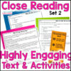 High Interest Close Reading Passages for 5th and 6th Grade ...