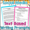 4th & 5th Grade Paired Passages with Opinion Writing Prompt on Social Media