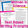 Paired Passages with Informational Writing Prompt on Women in STEM ...