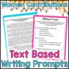 Paired Passages with Informational Writing Prompt on Women in STEM ...