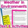 Weather in Environments Biomes Nonfiction Reading Comprehension Passage ...