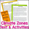 Climate Zones Informational Text & Activities – Science Close Reading ...
