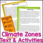 Climate Zones Informational Text & Activities – Science Close Reading ...