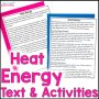 Heat Energy Reading Passage & Questions Types of Energy Activities ...