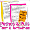 Push & Pull Informational Text & Worksheet Forces & Motion Reading ...