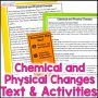 Chemical and Physical Changes Informational Text & Activities | Close ...