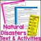 Natural Disasters Reading Activity & Informational Text with Questions ...