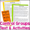 Control Groups Informational Text & Activities | Experiments Close ...