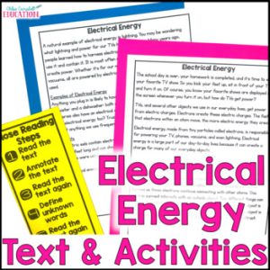 Forms of Energy Electrical Energy Informational Nonfiction – Close Read ...